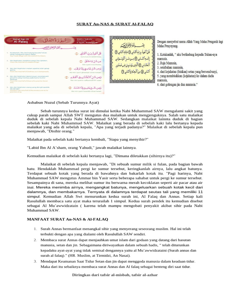 Surat Annas | PDF | Agama & Spiritualitas