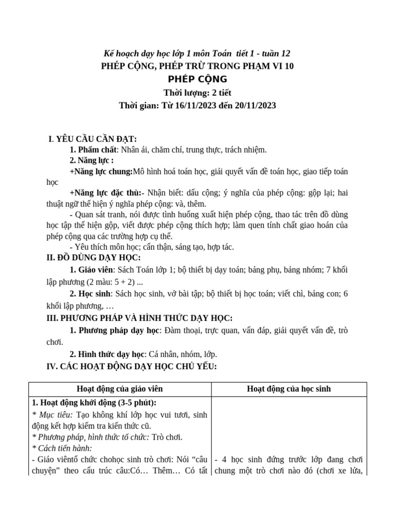 Toán - Phép C NG | PDF