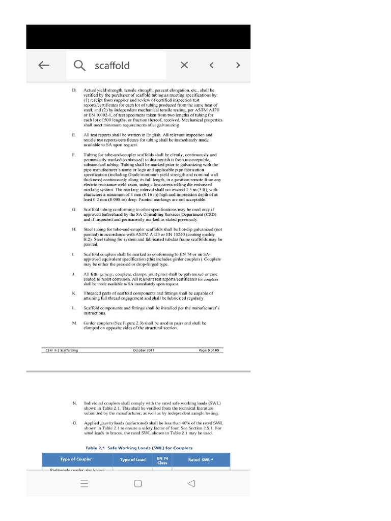 Scaffold System Definition | PDF
