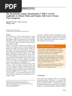 Pelvic Floor Impact Questionnaire (PFIQ-7) | PDF | Vagina | Clinical ...