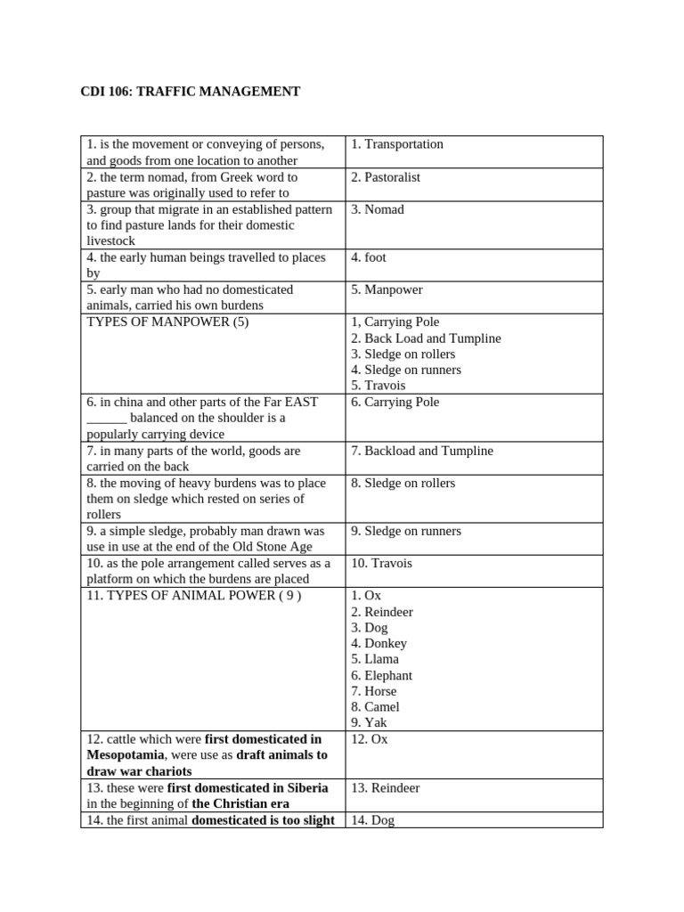 3RD Year First Sem Cdi 106 Midterm Reviewer | PDF | Traffic | Traffic Collision