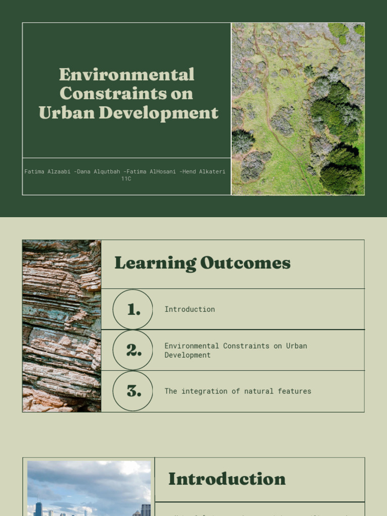Environmental Constraints On Urban Development | PDF | Sustainability ...