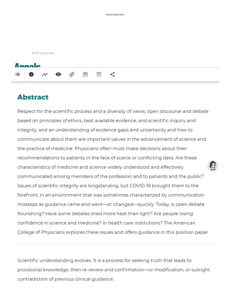 ACP Journals: Advertisement | PDF | Science | Menopause
