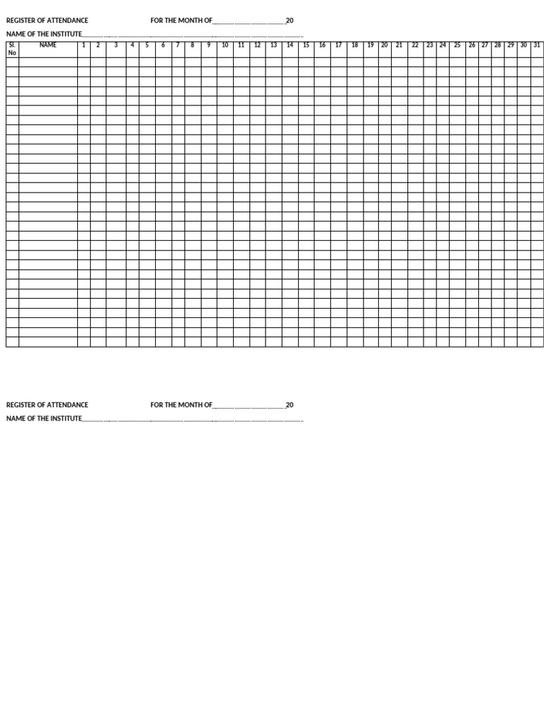 Attendance | PDF