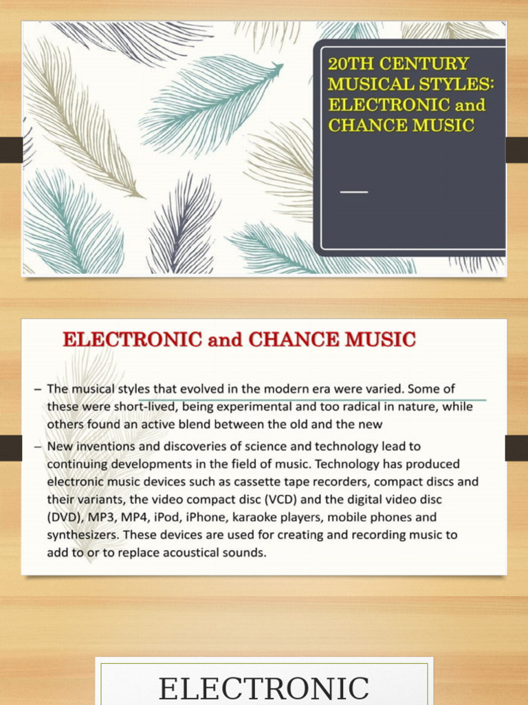 Grade 10 - Electronic Music and Chance Music | PDF