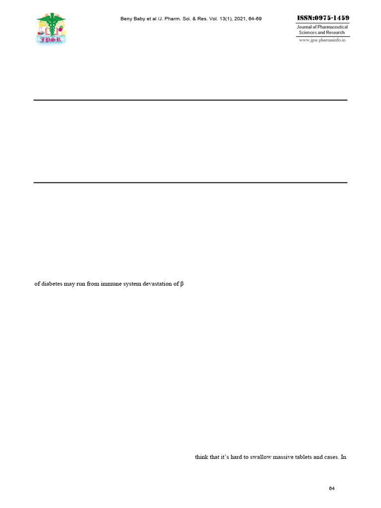 Oral Liquid Sustained Release of Metformin | PDF | Pharmaceutical ...