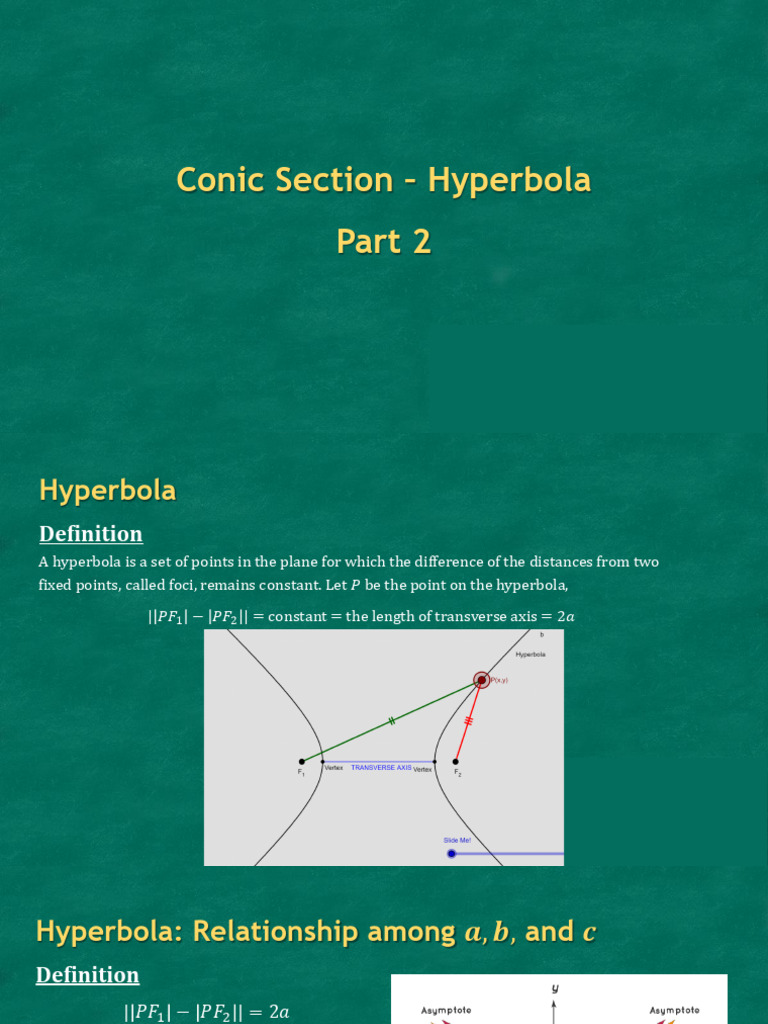 11-F6-Conic Sections-Hyperbola2 | PDF | Algebraic Geometry | Elementary Geometry