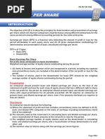 Ind AS 33 - EPS - Questions | PDF | Dividend | Earnings Per Share