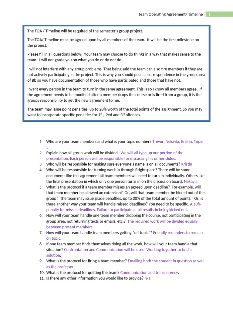 TOA Timeline Presentation Revised | PDF | Career & Growth | Business