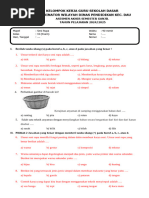 Soal PTS-STS Seni Rupa Kelas 6 Semester 1 Kurikulum Merdeka | PDF | Metode & Bahan Ajar | Seni