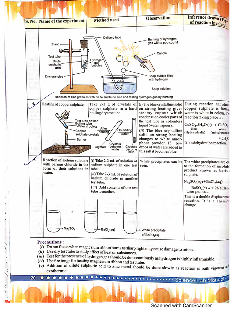 Class IX Chemistry Lab Manual | PDF