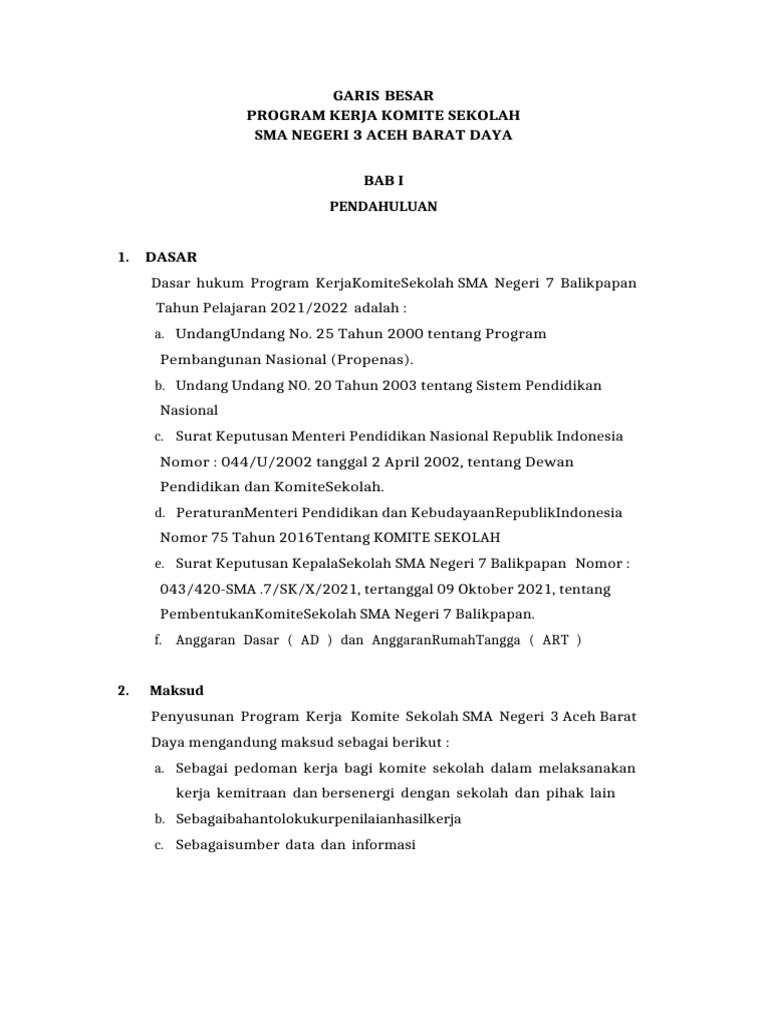 Pelaksanaan Program Kerja | PDF | Karier & Perkembangan