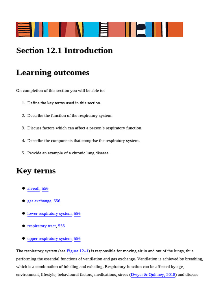 Skills in Clinical Nursing - (Section 12.1 Introduction) | PDF | Respiratory Tract | Respiratory ...