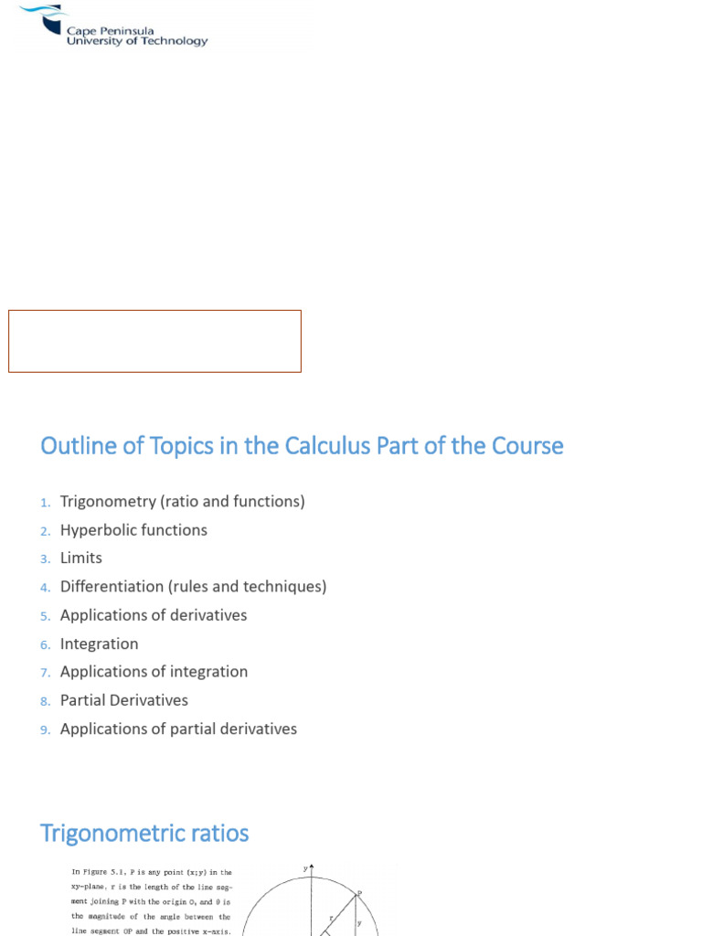 1 EMA156 7S Trigonometry 1 | PDF | Trigonometric Functions | Trigonometry