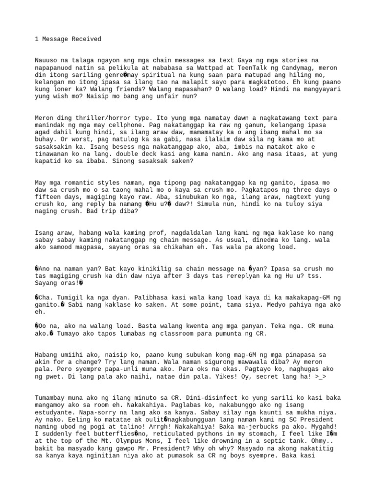 1 Message Received | PDF