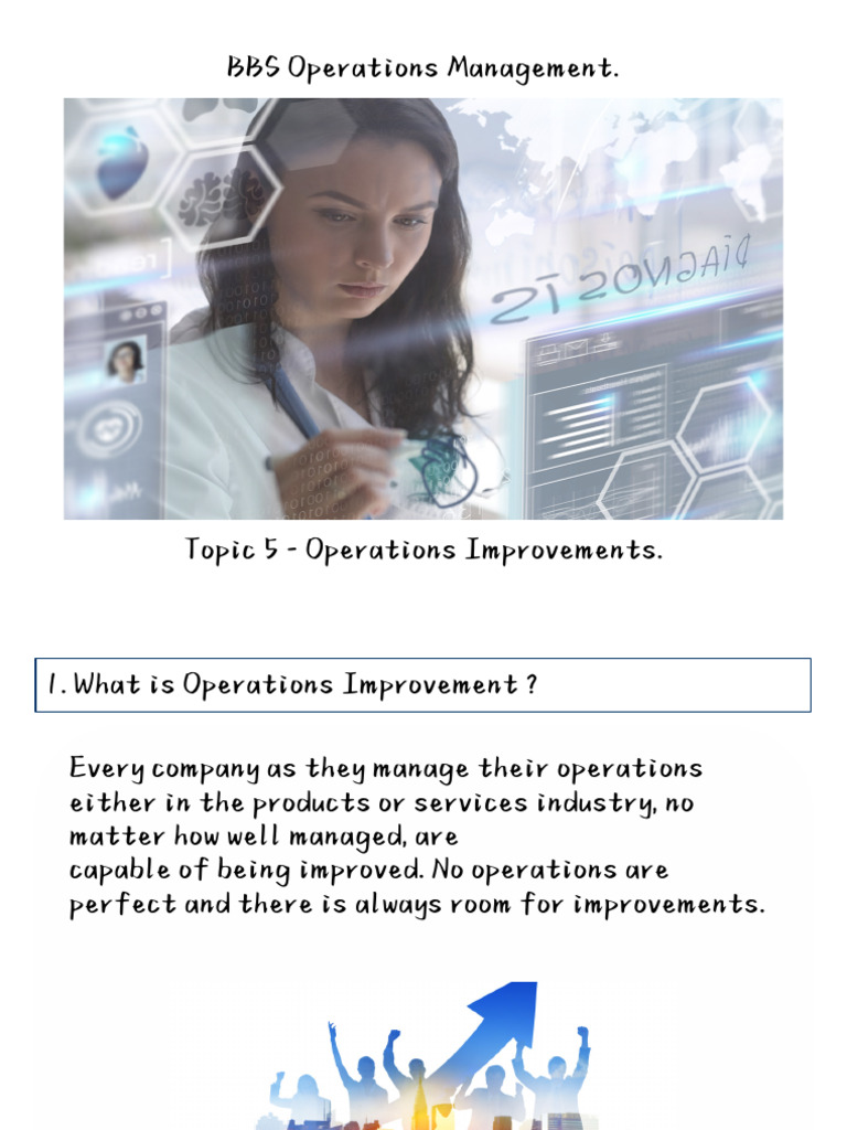 Topic 5 - Operations Improvement | PDF