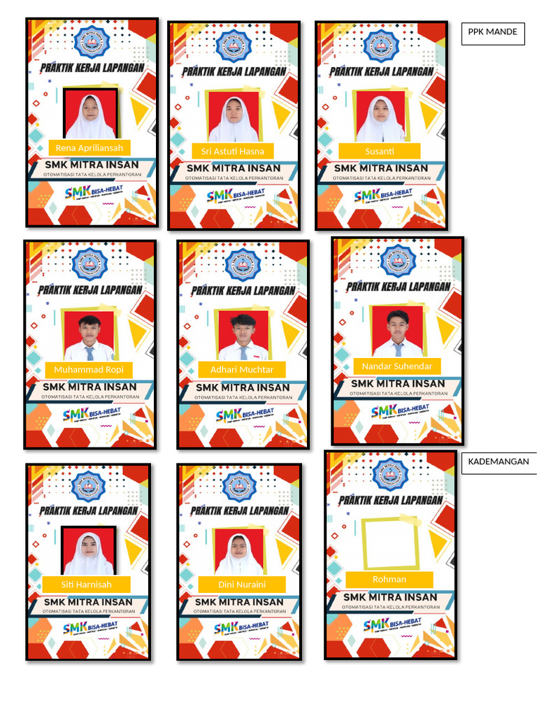 Id Card PKL 2024 | PDF