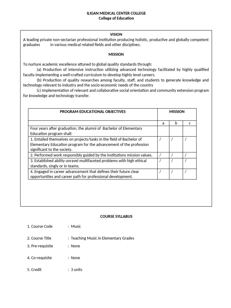 Teaching Music in Elementary Grades | PDF | Educational Assessment ...