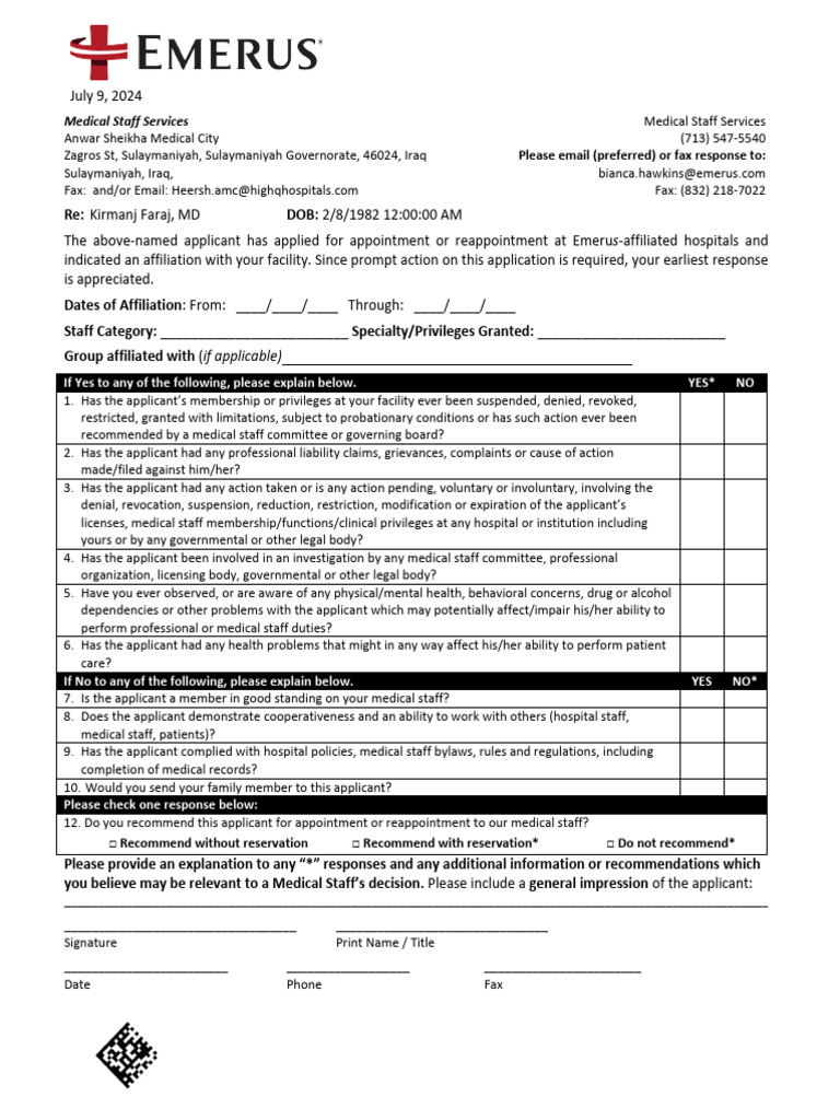 Generic Hospital Affiliation Verification | PDF | Justice | Crime ...