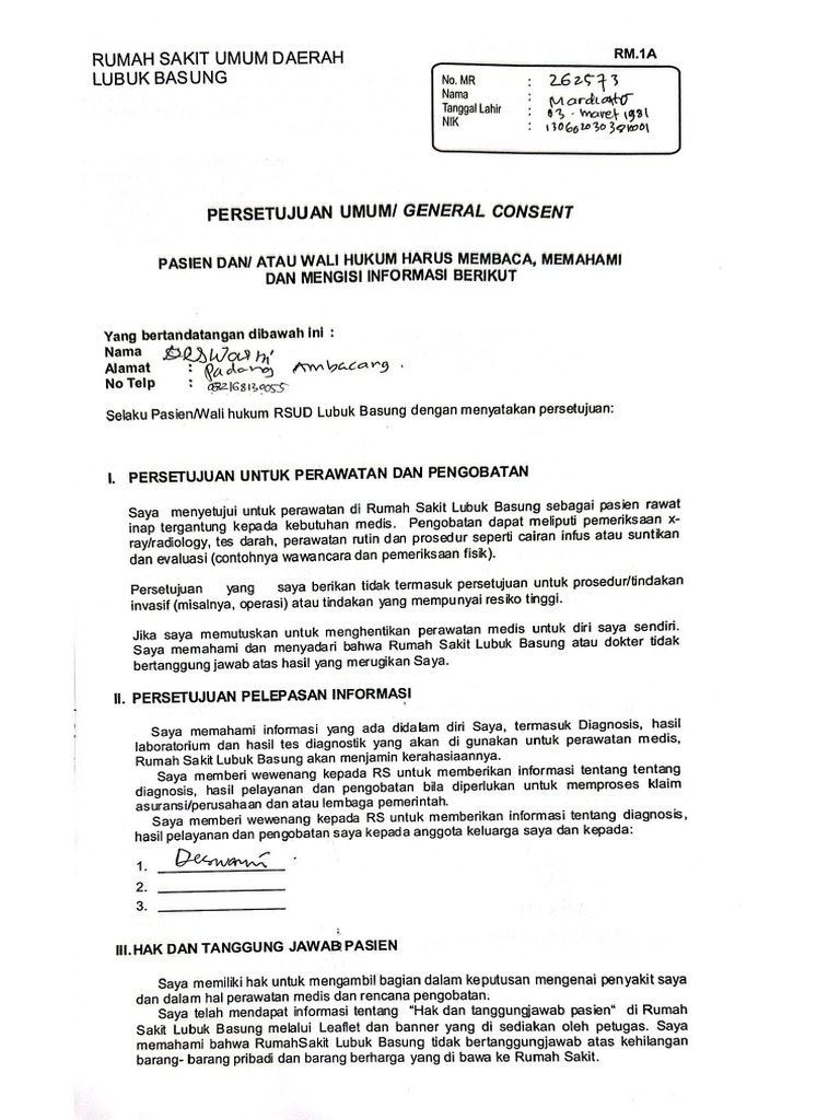 General Consent | PDF