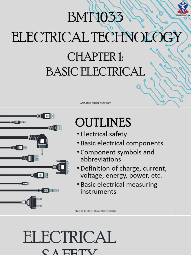 CHAPTER 1 | PDF | Voltage | Electrical Network