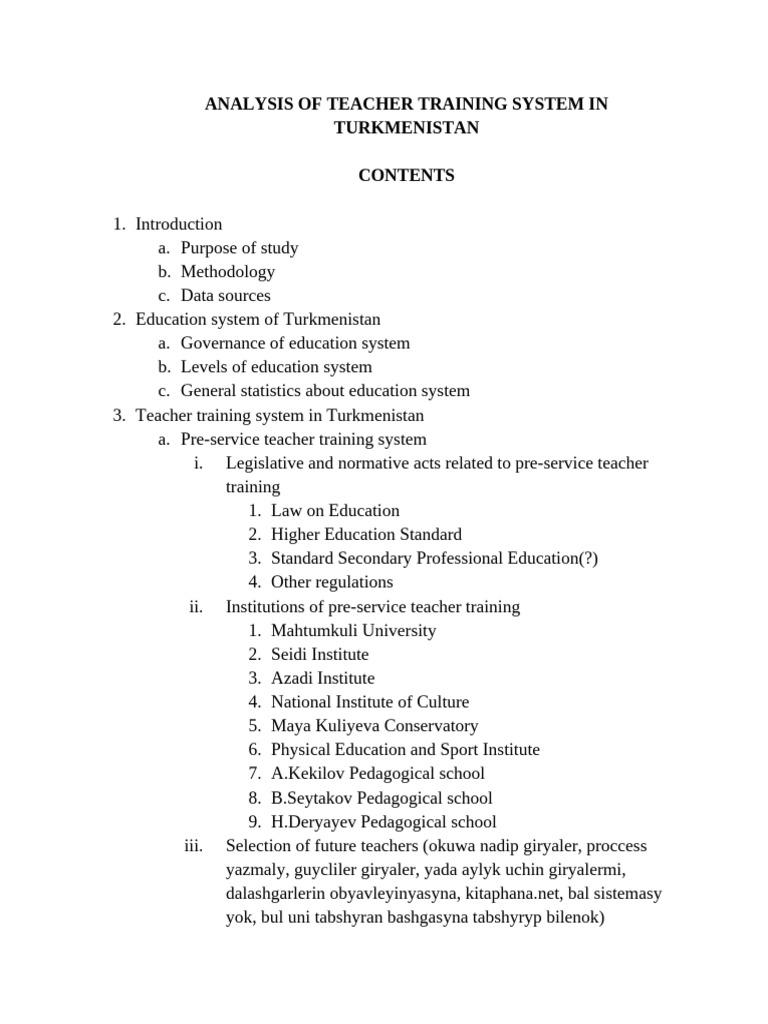 Outline of Teacher Training System-Rev | PDF | Teacher Education | Teachers