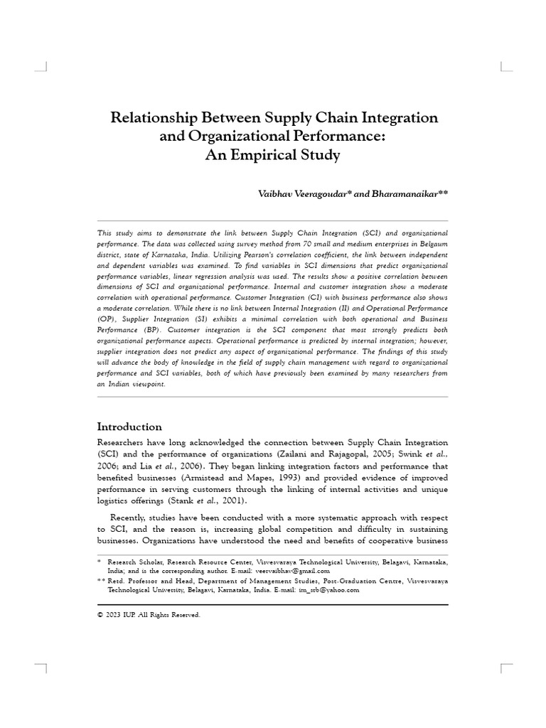 SCI_1 | PDF | Supply Chain | Strategic Management