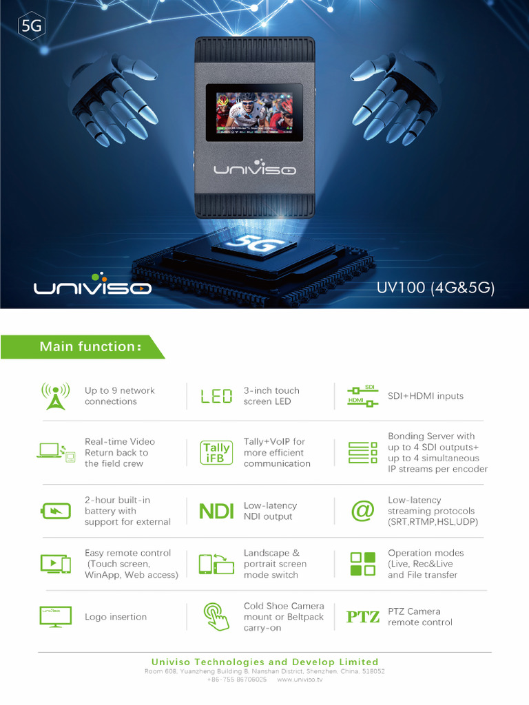 UV100 Datasheet | PDF