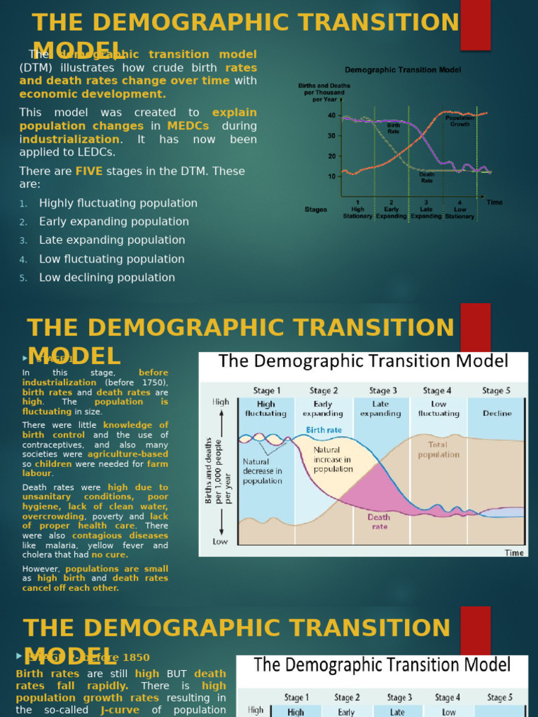 Demographic Transition Model | PDF | Birth Rate | Population Growth