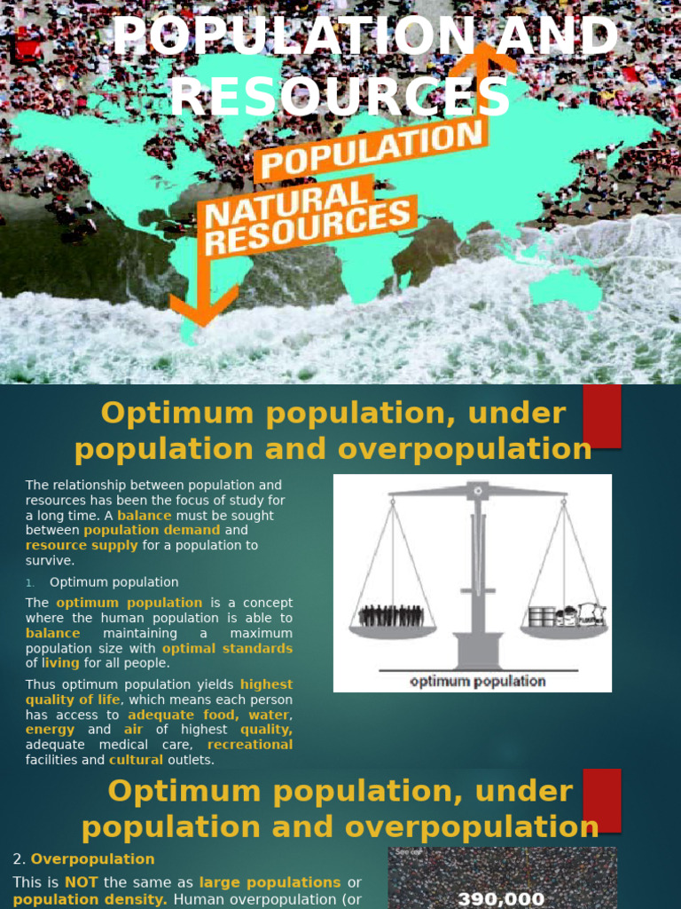 Population and Resources | PDF | Human Overpopulation | Ecology