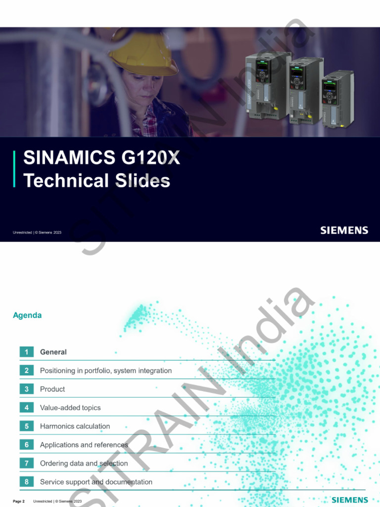 SINAMICS G120X Slides Techniques 2021EN | PDF