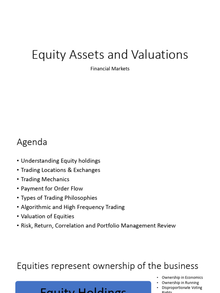Equity Assets and Valuations | PDF | Valuation (Finance) | Free Cash Flow