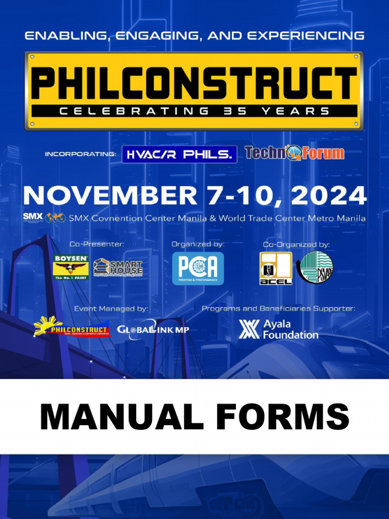 Manual Forms - Philcon SMX Manila 2024 (Foreign) | PDF | Building ...