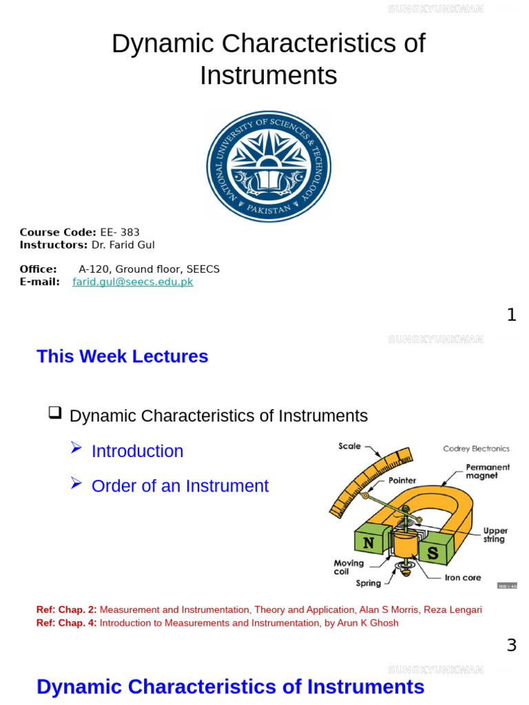 Instrument Dynamics for EE Students | PDF | Damping | Electronics