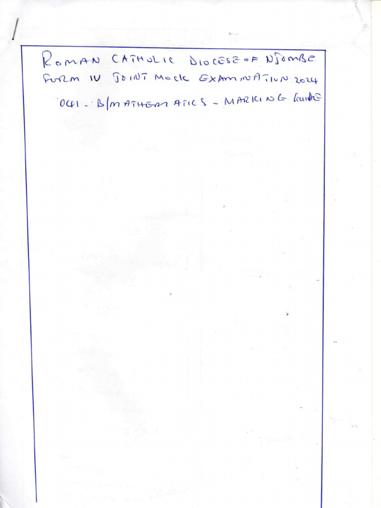 Marking Scheme IV | PDF