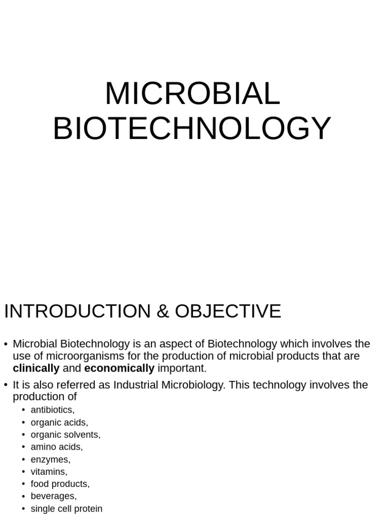 Introduction To Microbial Biotechnology | PDF | Fermentation ...