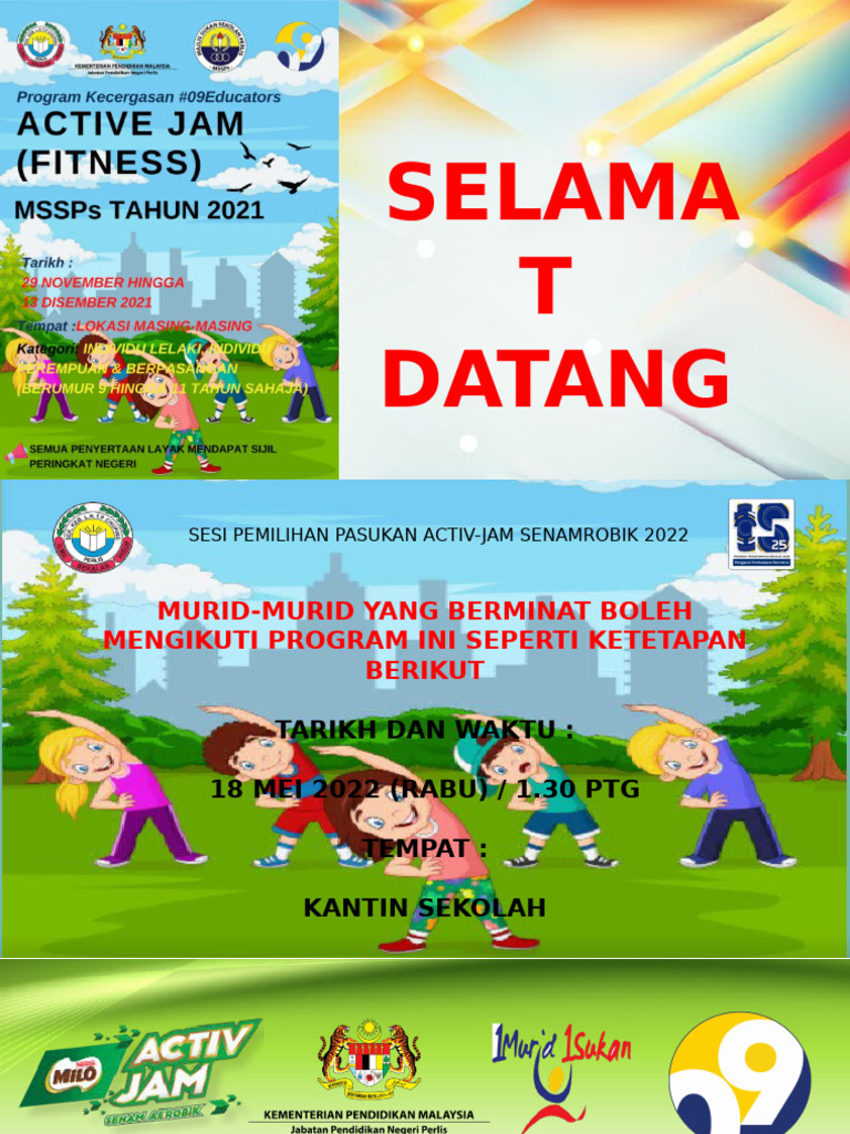 Taklimat Program Kecergasan #09educators Active Jam (Fitness) | PDF