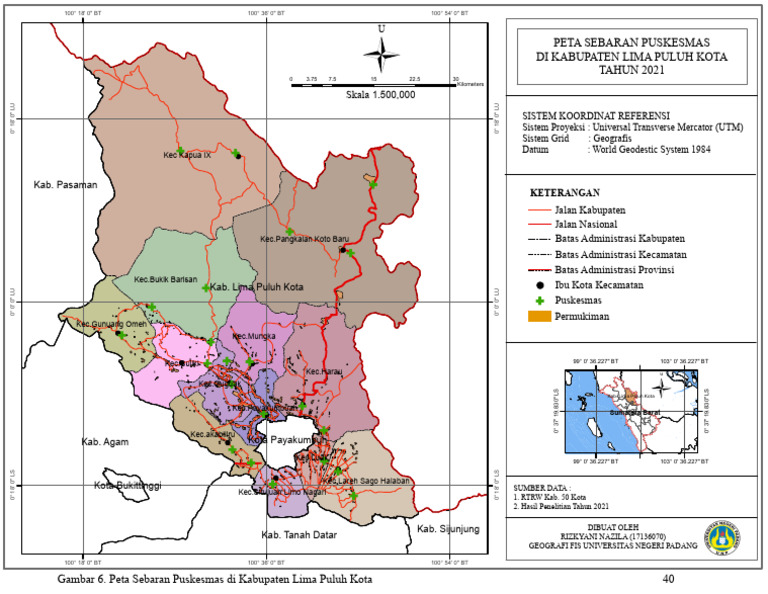 PETA Sebaran Puskesmas | PDF