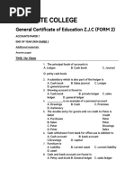 Form 1 Accounting Notes | PDF | Debits And Credits | Bookkeeping