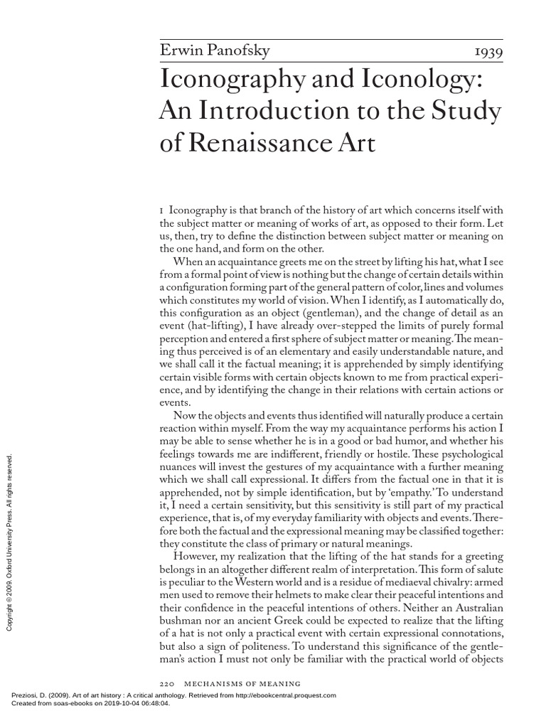 Panofsky | PDF
