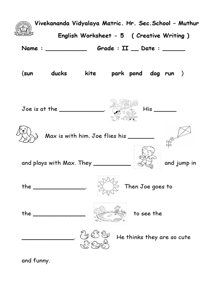 2 Eng Ws Term 2 Creative Writing (1) 5 | PDF