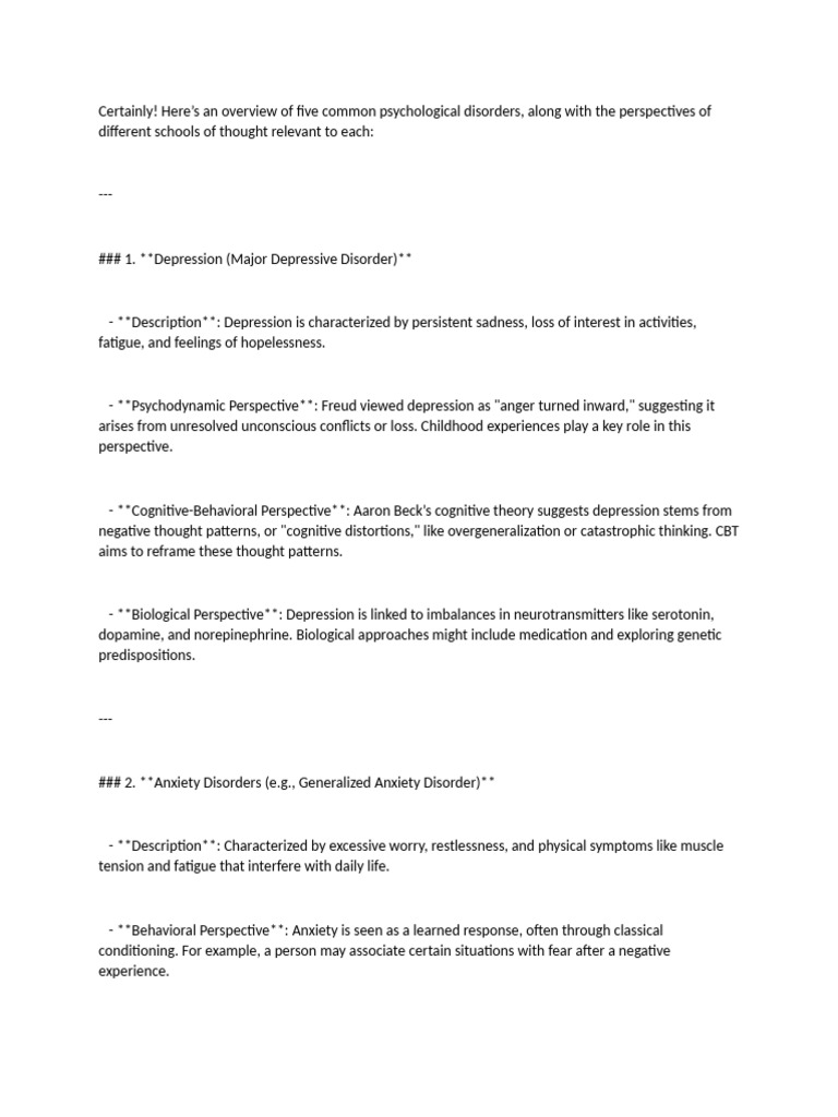 css psychology | PDF | Obsessive–Compulsive Disorder | Anxiety