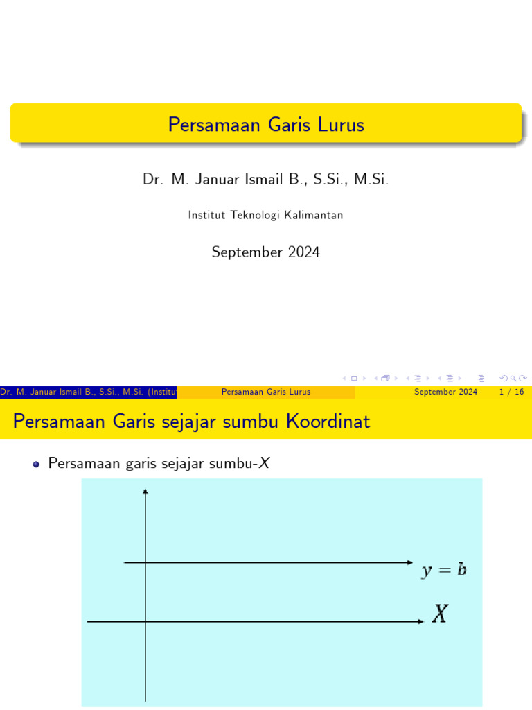 Persamaan Garis | PDF