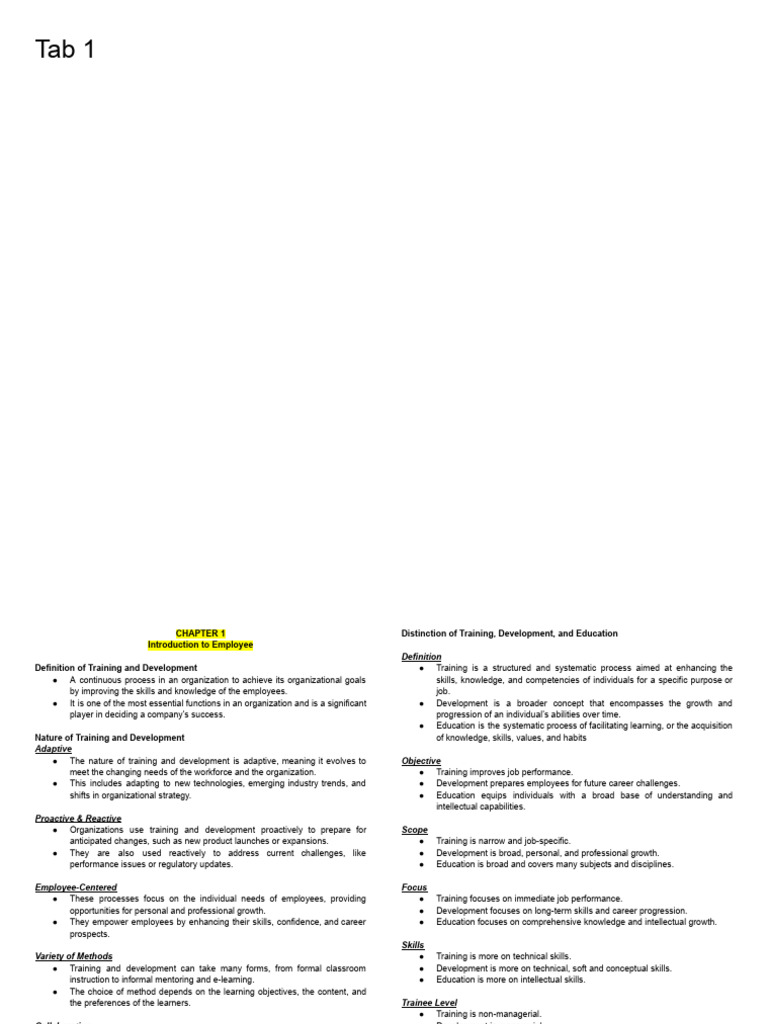 TND Reviewer | PDF | Learning | Strategic Management