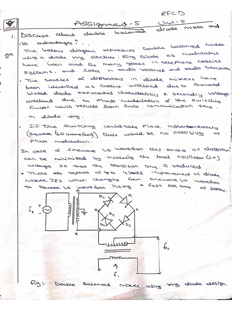 RFCD 5th Assignment | PDF