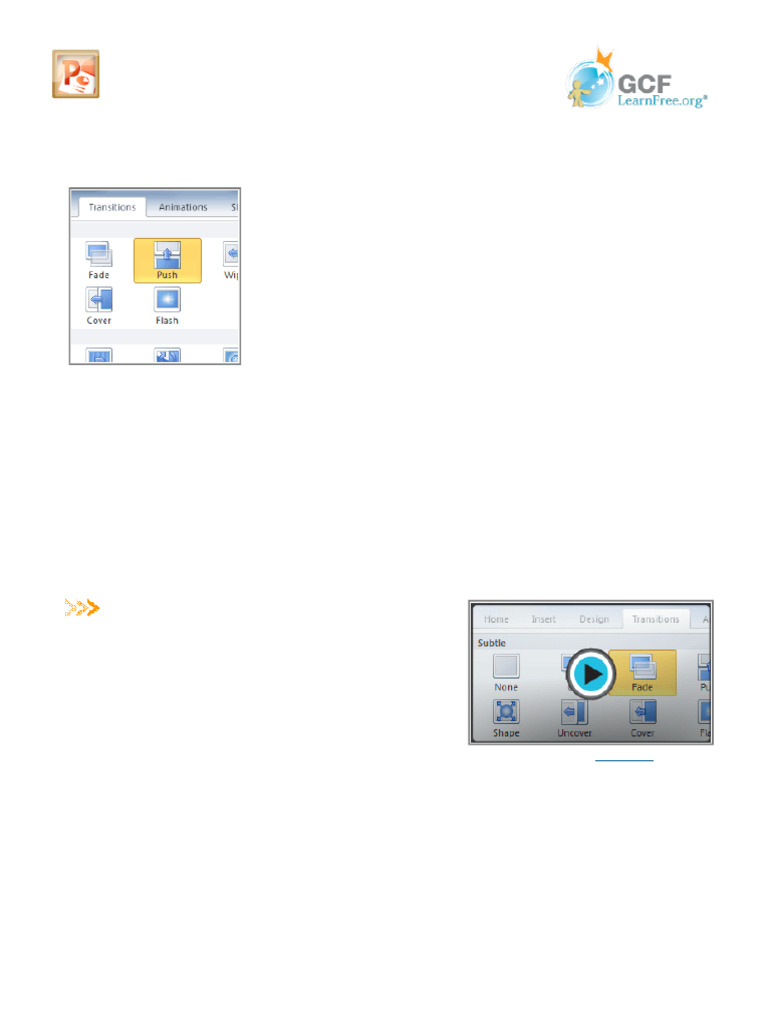 Applying Transitions | PDF | Computing | Software