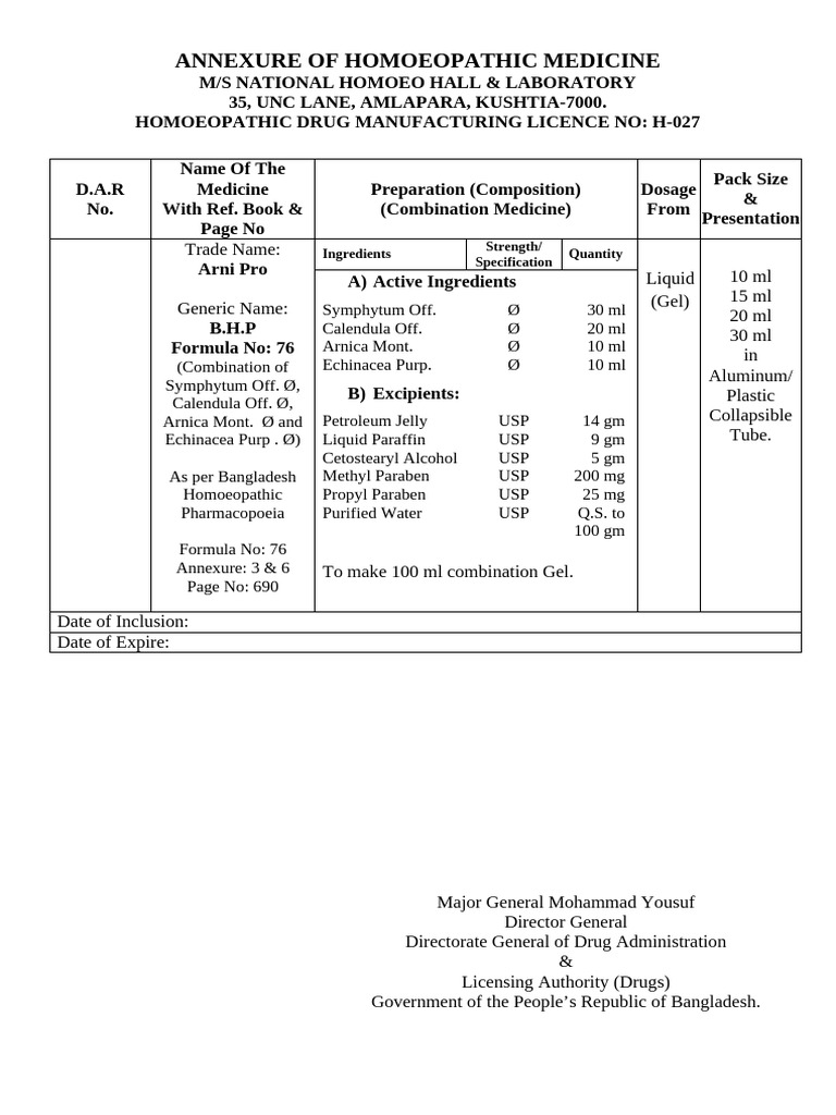 4 Combination Product Annexure | PDF | Chemical Substances | Pharmacology