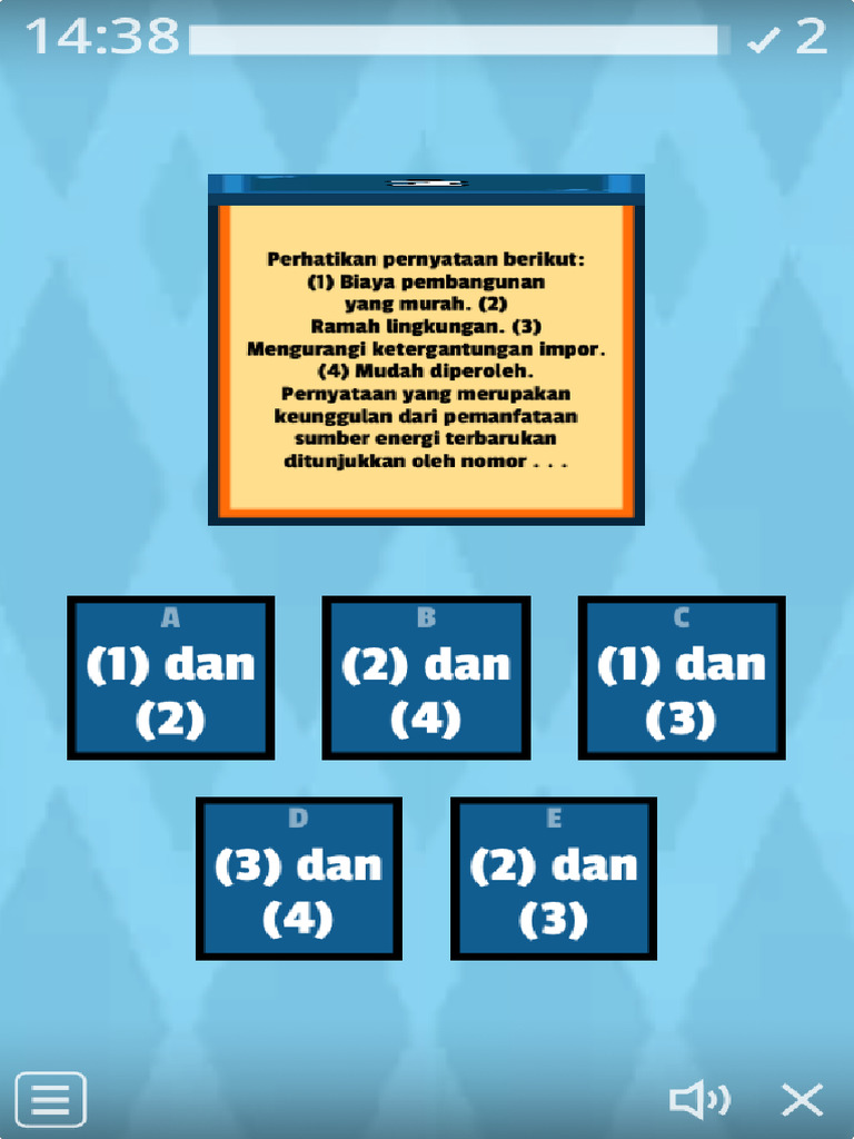 Kuis Materi Energi Terbarukan - Teaching Resource 2 | PDF