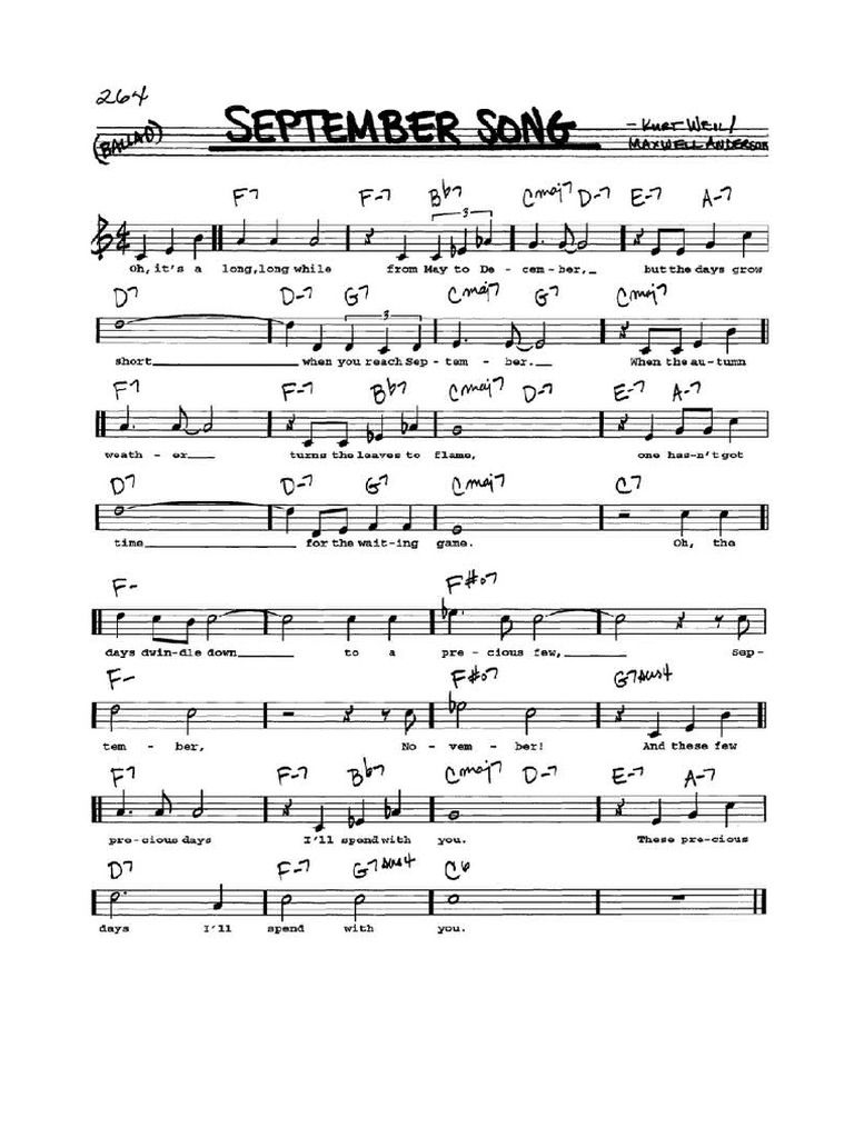 September Song | PDF