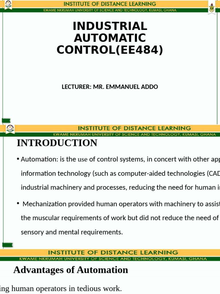Industrial Automatic Control (Ee484) Act | PDF | Programmable Logic Controller | Automation